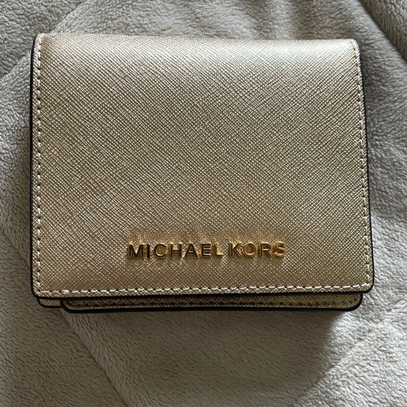 Cool Michael Kors Gold Wallet Photos